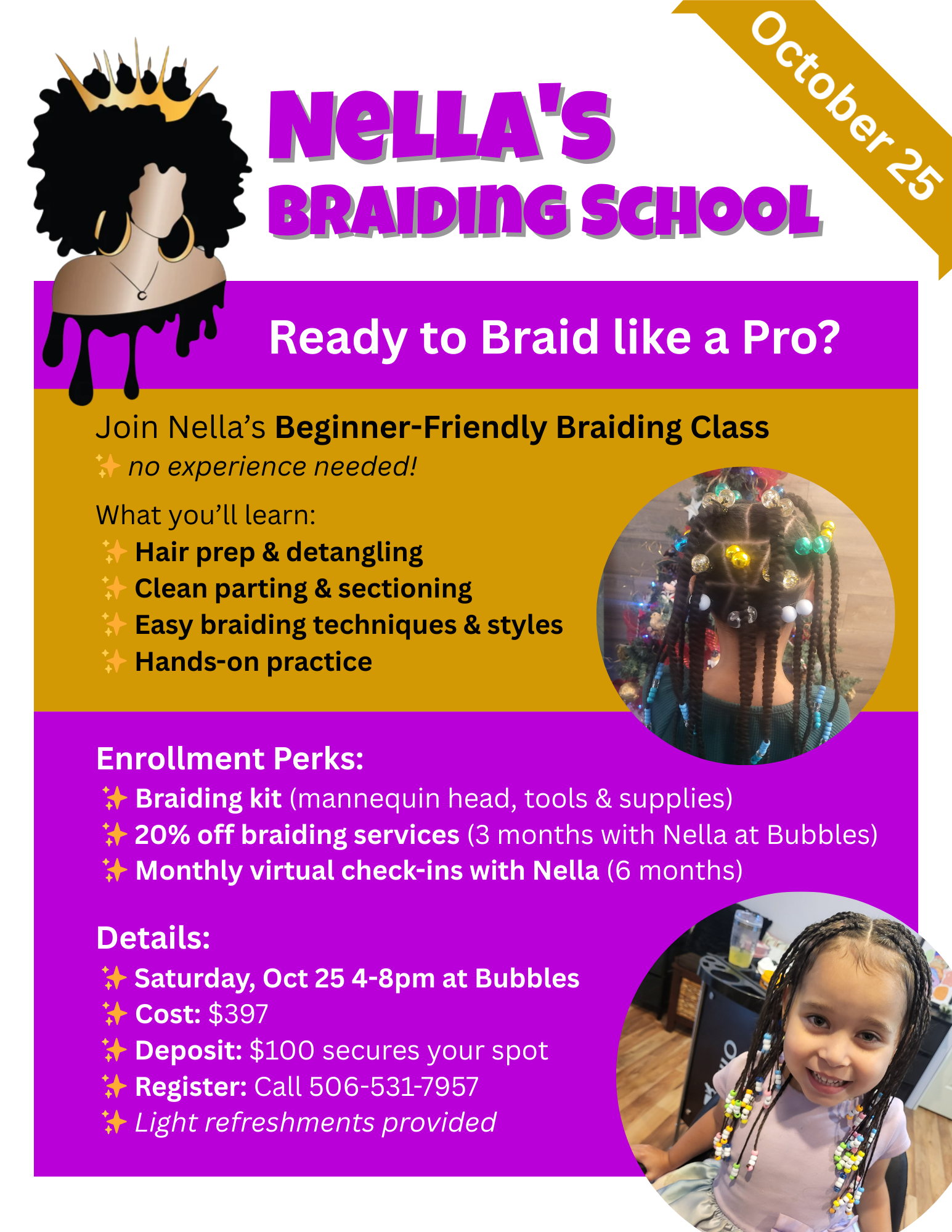 Nella’s Braiding School